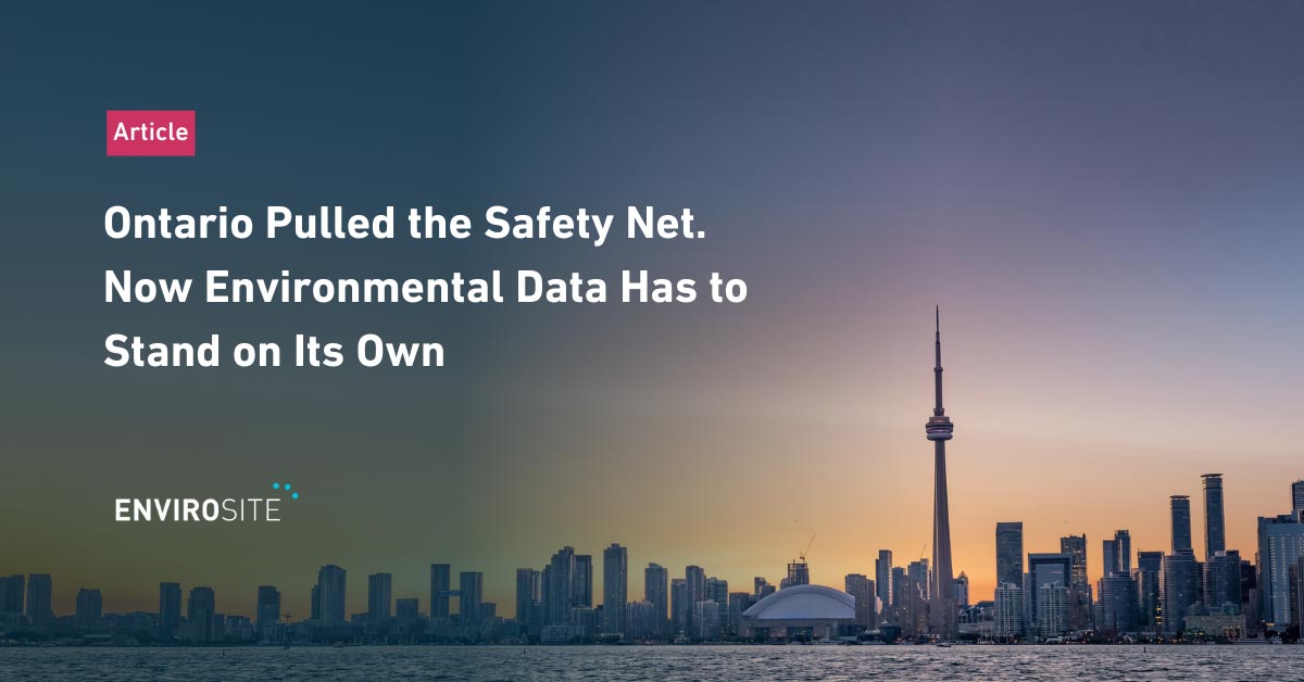 Ontario Pulled the Safety Net. Now Environmental Data Has to Stand on ...
